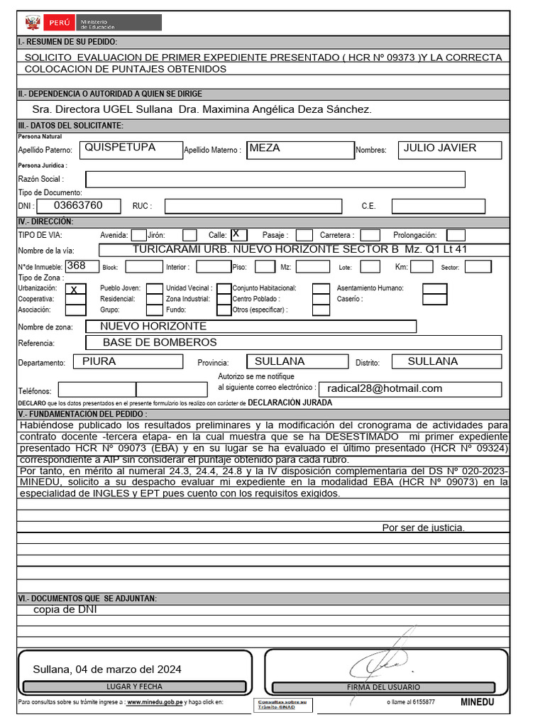 2do Reclamo MAR 24 | PDF