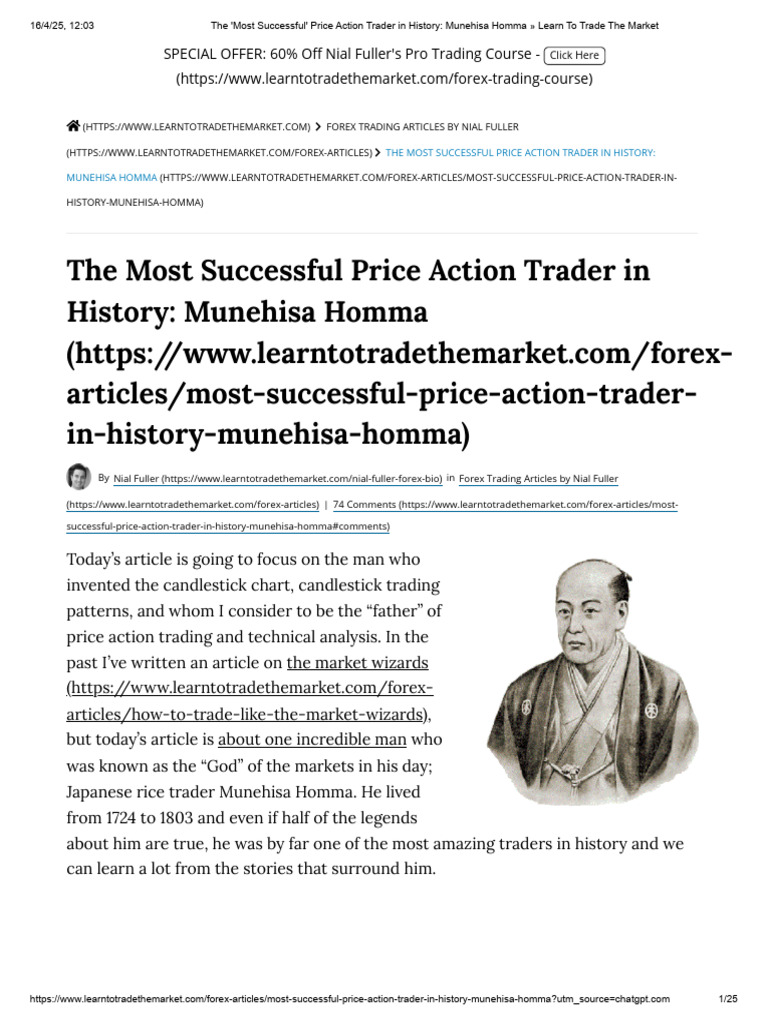 2012 - Nial Fuller - The Most Successful Price Action Trader in History ...