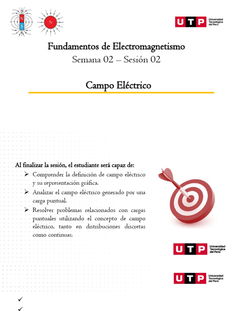 S02_s2 - Campo Eléctrico_ | PDF | Campo eléctrico | Cantidades fisicas