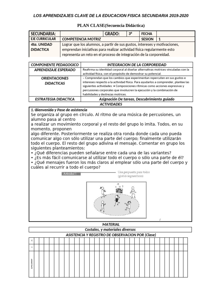 Educaci N F¡sica 3 - Segundo Trimestre | PDF | Aprendizaje | Integral