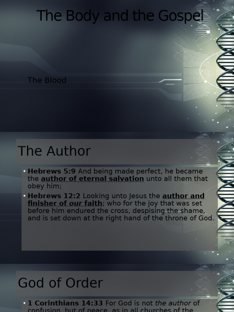 The Body and The Gospel | PDF | Jesus