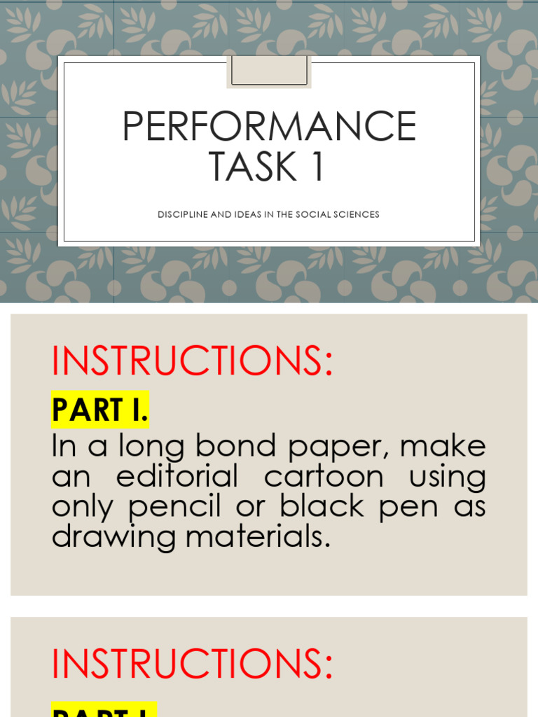 Diss Performance Tasks Finals | PDF