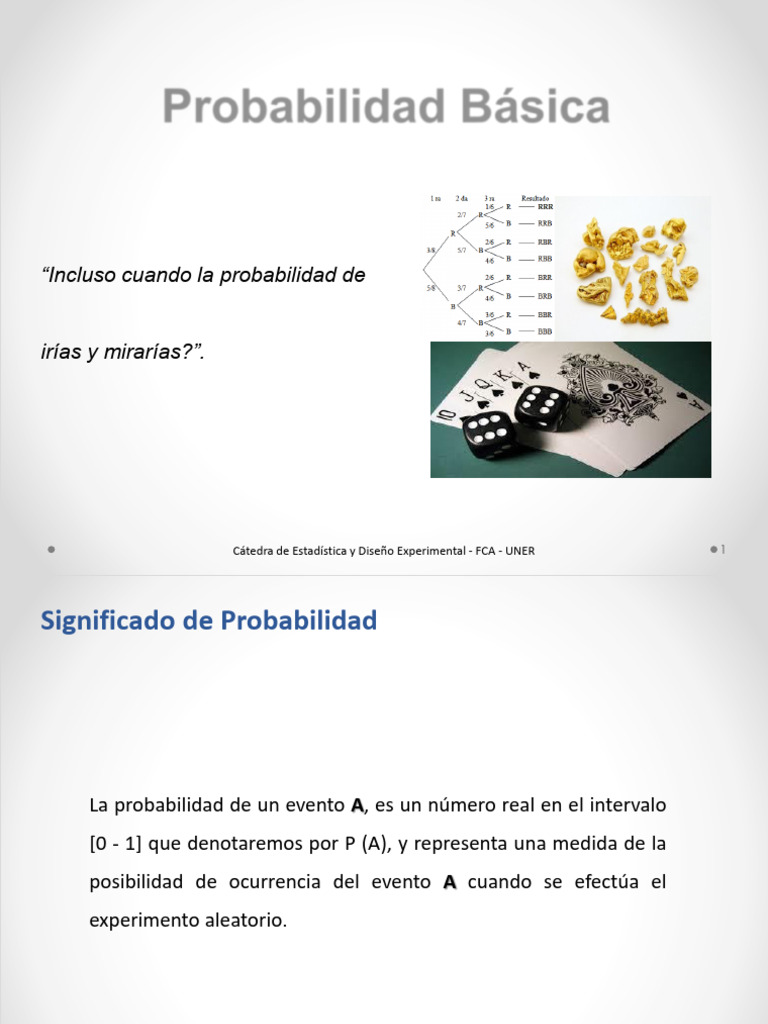 TEMA 3- Probabilidad Básica 2025 | PDF | Teoría de probabilidad ...