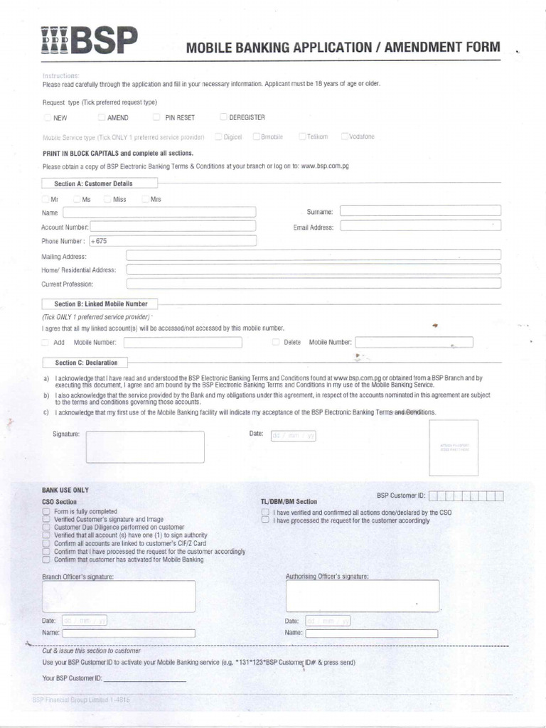 BSP Mobile Banking | PDF