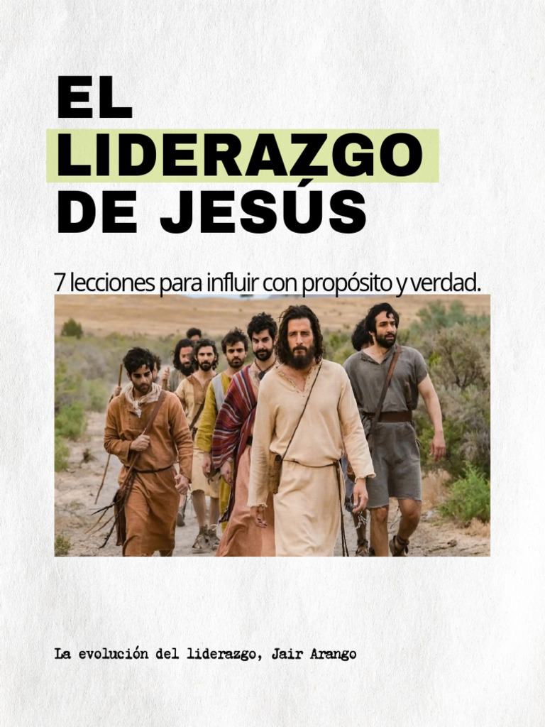 El Liderazgo de Jes S 1745018980 | PDF | Liderazgo | Jesús