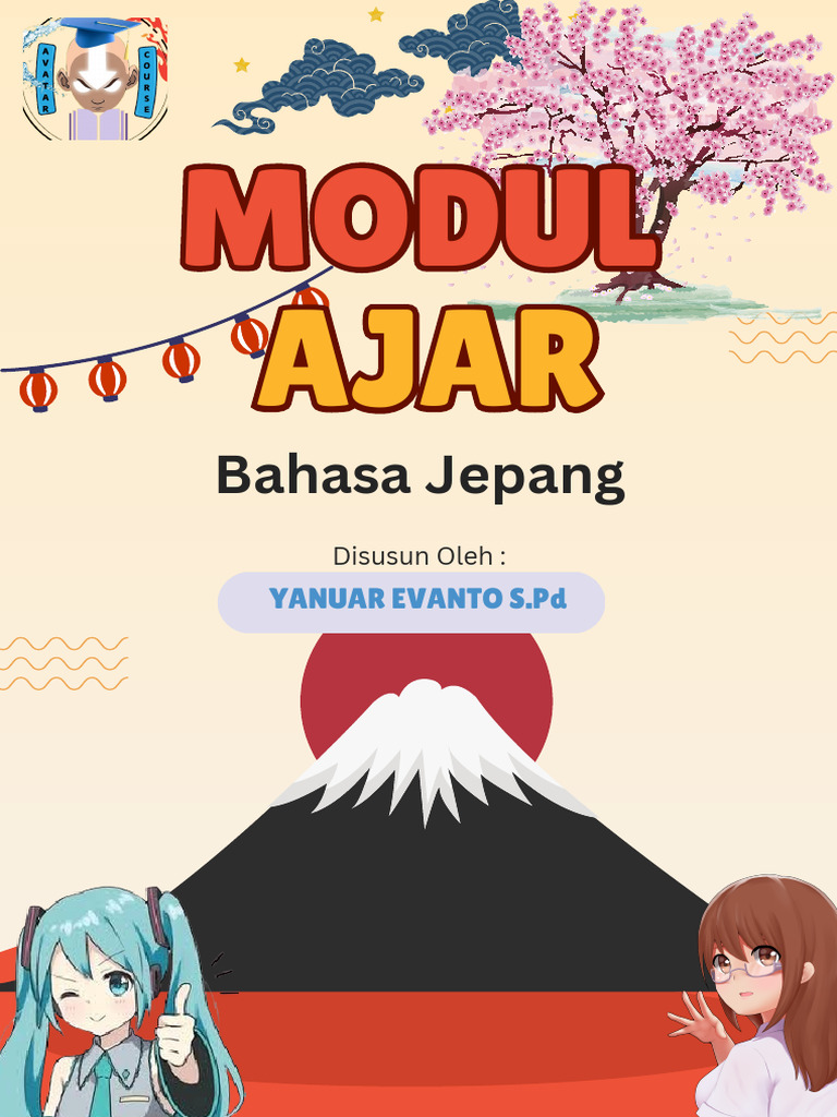 Kuning Oranye Ilustratif Lucu Sampul Modul Ajar Dokumen A4 | PDF