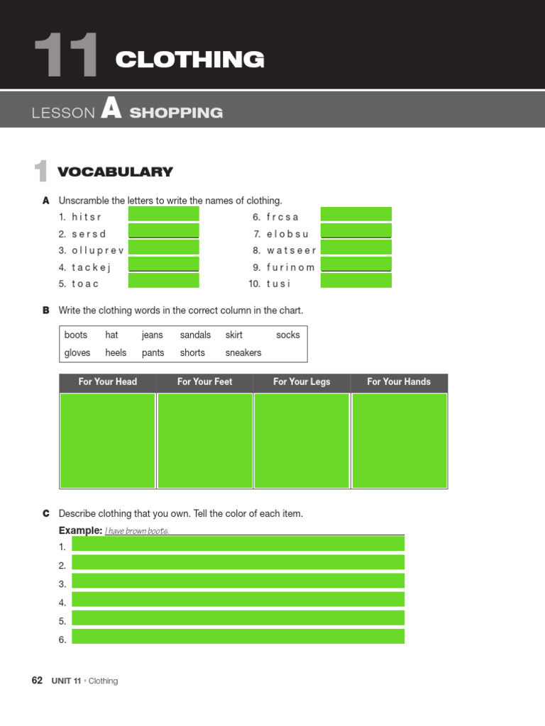 Practica03 - Diego Ticona Pari - Ingles04 | PDF | Clothing | Boot