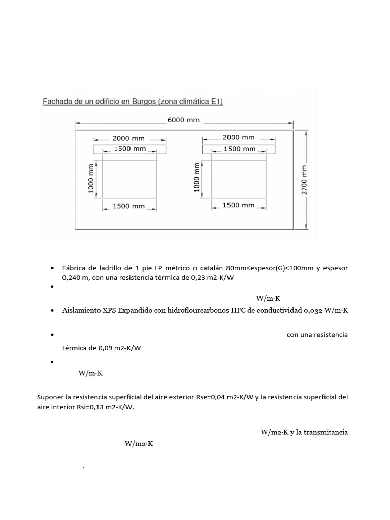 Cálculo de Transmitancia Térmica en Edificios | PDF | Elementos ...