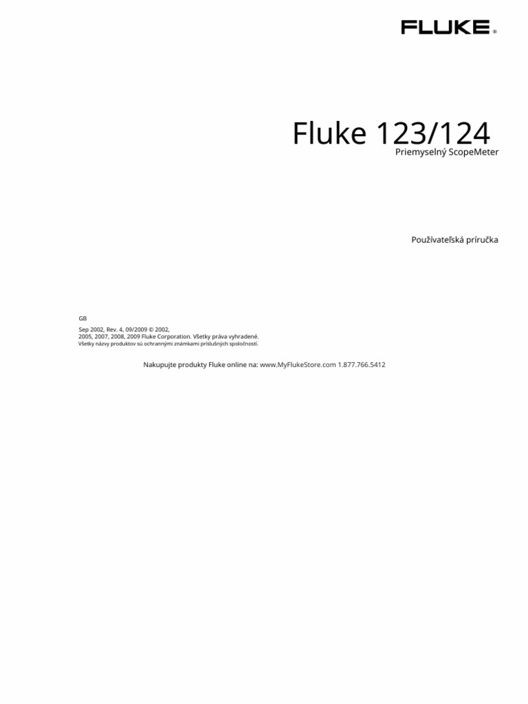 Fluke Oscilloscope Manual | PDF