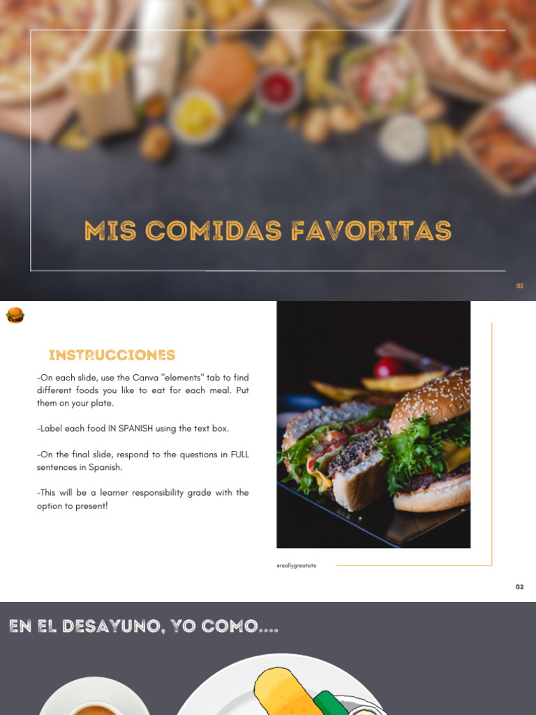 Mis Comidas Favoritas | PDF