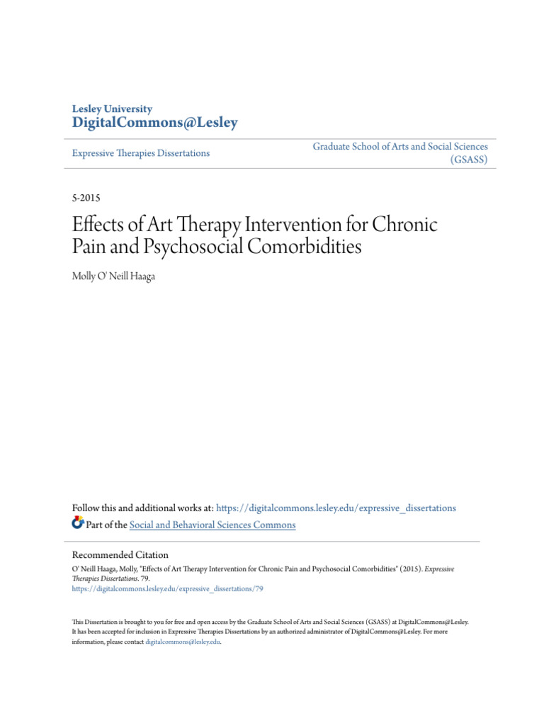 Effects of Art Therapy Intervention For Chronic Pain and Psychoso | PDF ...