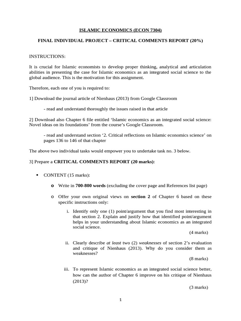 Final Individual Project | PDF | Economics | Science
