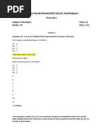 10th Science Model Question Paper PDF | PDF | Carbon | Chemical Elements