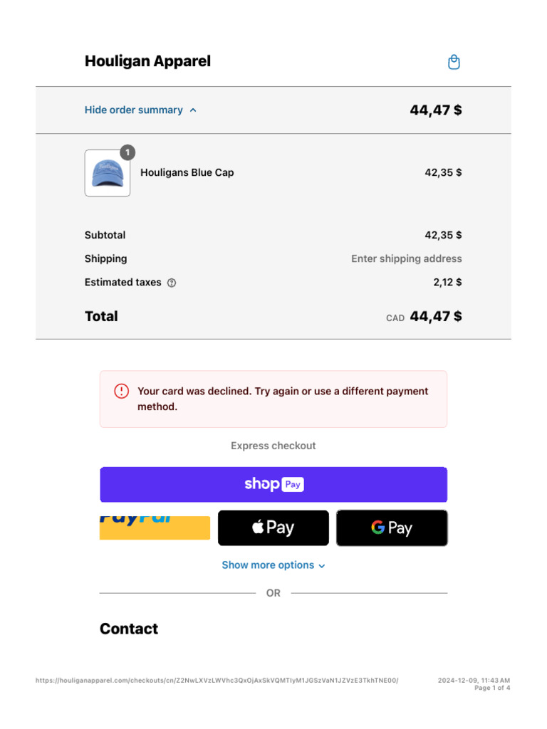 Houligan Apparel Checkout Summary | PDF | Point Of Sale | Banking ...
