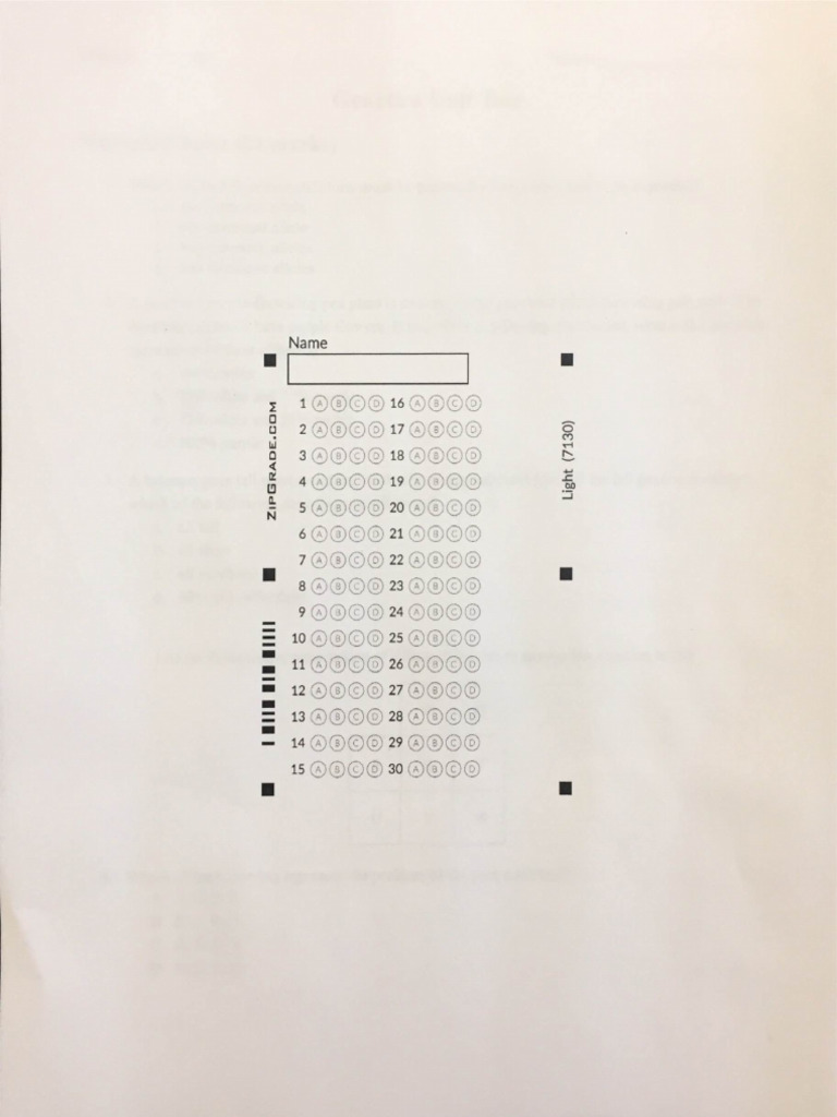 Genetics Practice Test With Answers | PDF