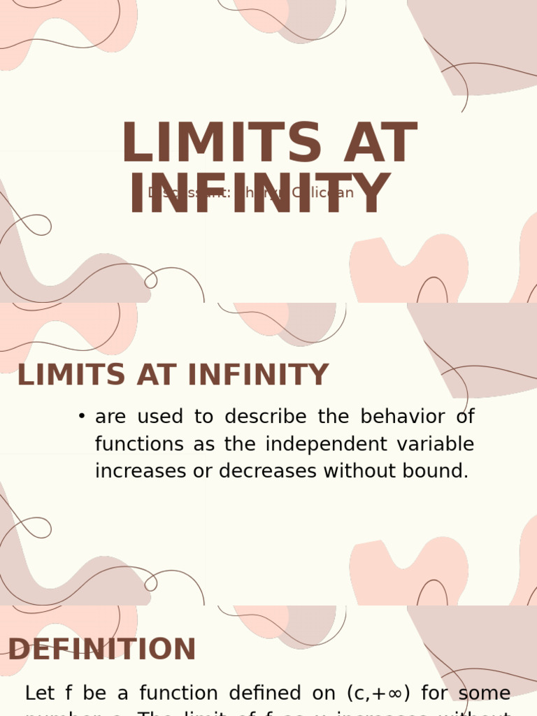 Limits at Infinity | PDF
