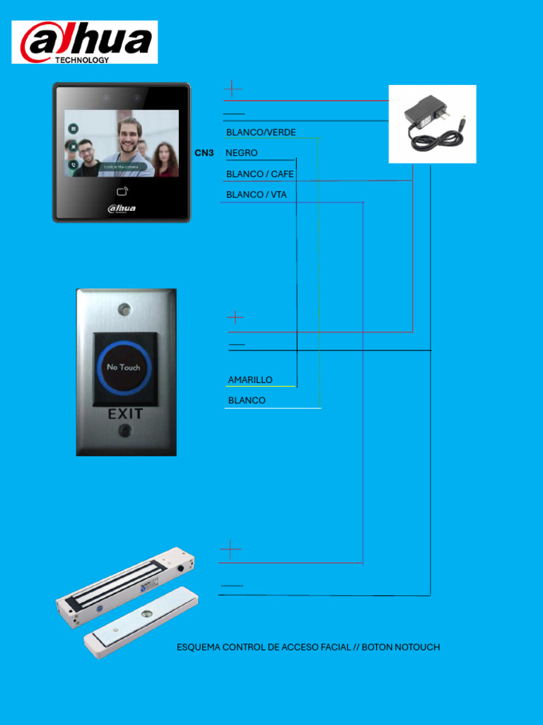 Esquema Conexion Control de Acceso | PDF