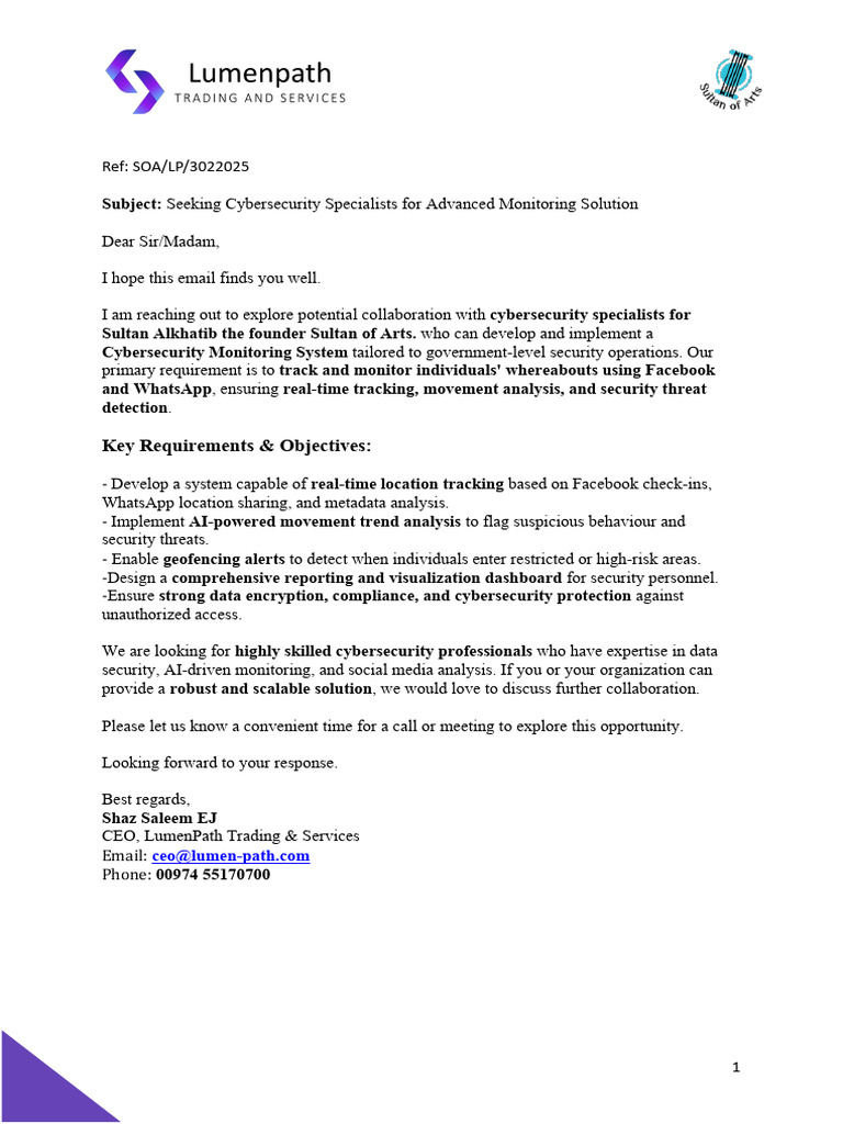 Cybersecurity Monitoring System Proposal | PDF | Security | Computer ...