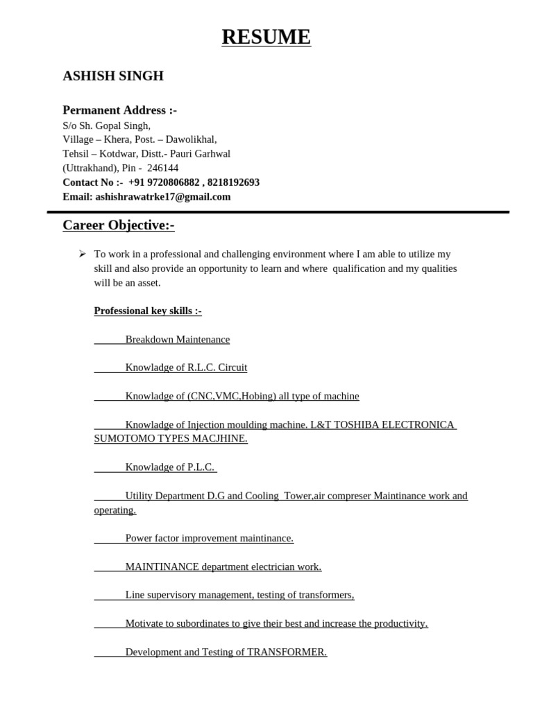 Ashish resume 2025 | PDF