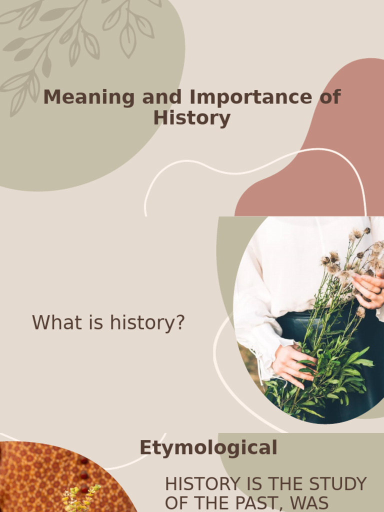 Importance of History Explained | PDF | Nationalism | Liberal Arts ...