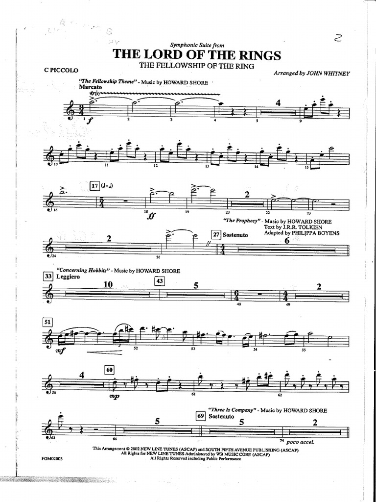 Lord of The Rings - Wind | PDF