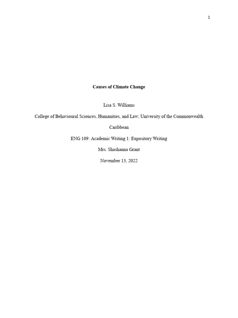 Sample Sentence Outline | PDF | Climate Change | Greenhouse Gas