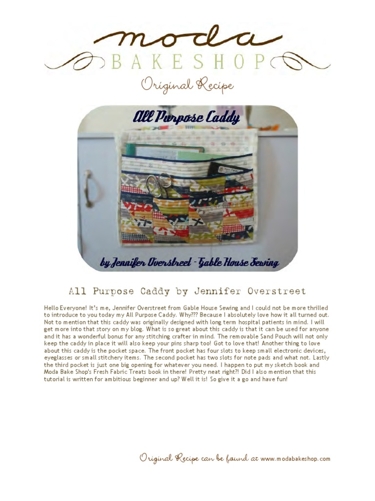 MBS All Purpose Caddy | PDF | Quilting | Seam (Sewing)