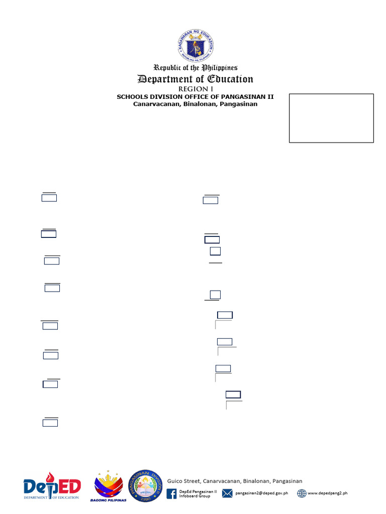 Grade 10 Numeracy Test Quarter III | PDF