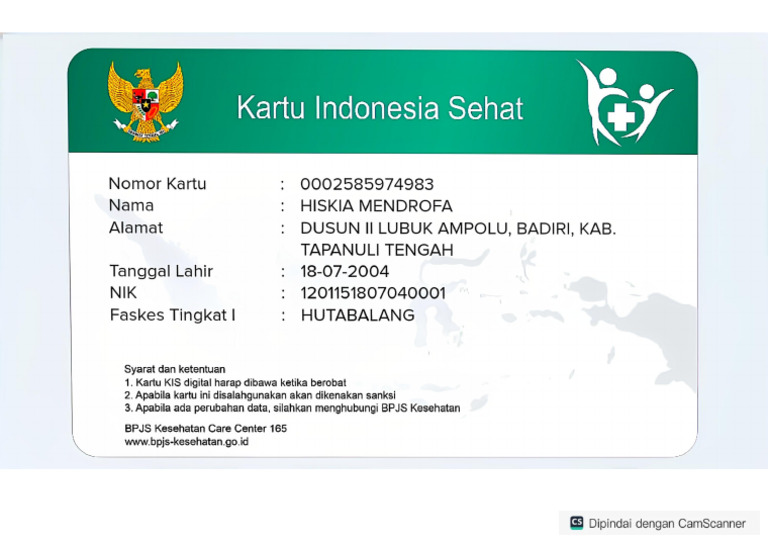 Kartu Bpjs Kesehatan Hiskia Mendrofa | PDF