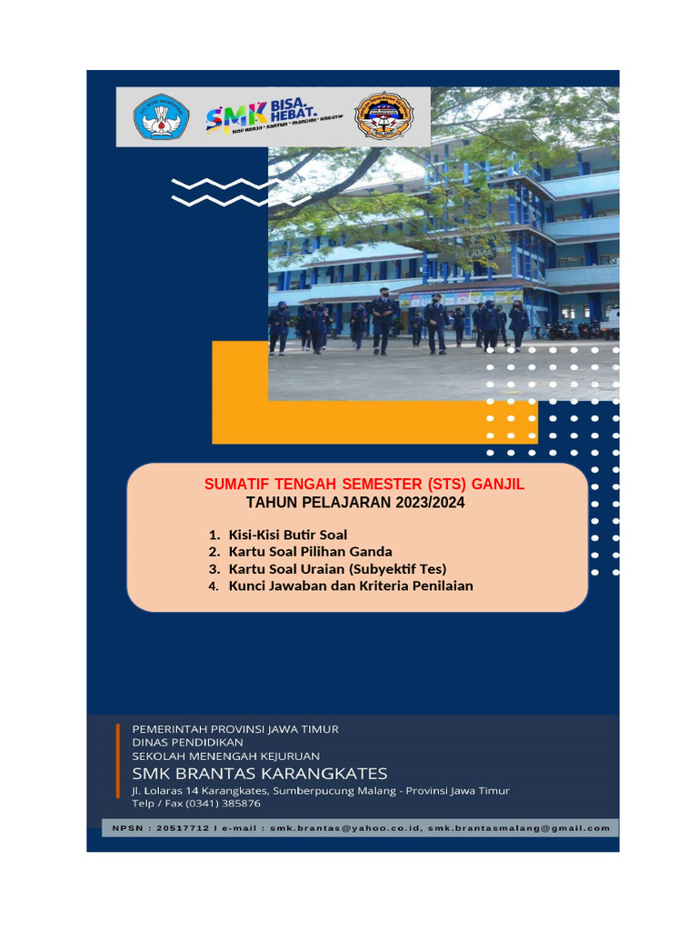 Biaya Masuk SMK Brantas Karangkates | PDF