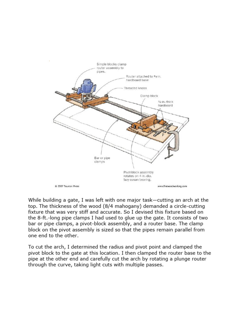 Pipe-Clamp Fixture for Arch Cutting | PDF