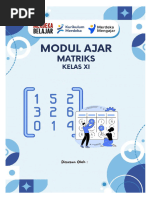Modul Ajar Matriks Kurikulum Merdeka Matematika Kelas Xi | PDF