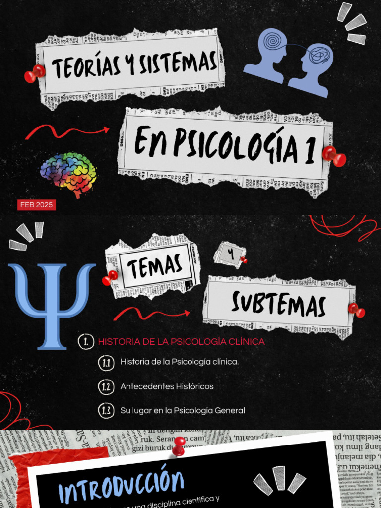 TySPSIC - PRESENTACIÓN HISTORIA DE LA PSIC CLÍNICA | PDF