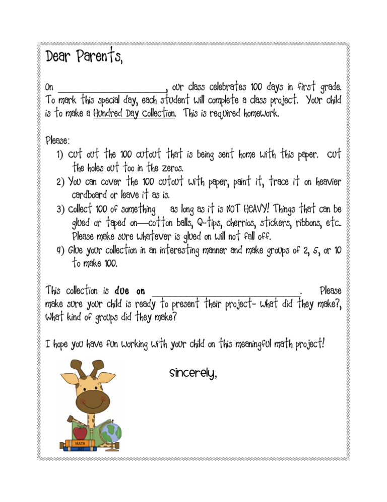 100 Days of School Project Guide | PDF