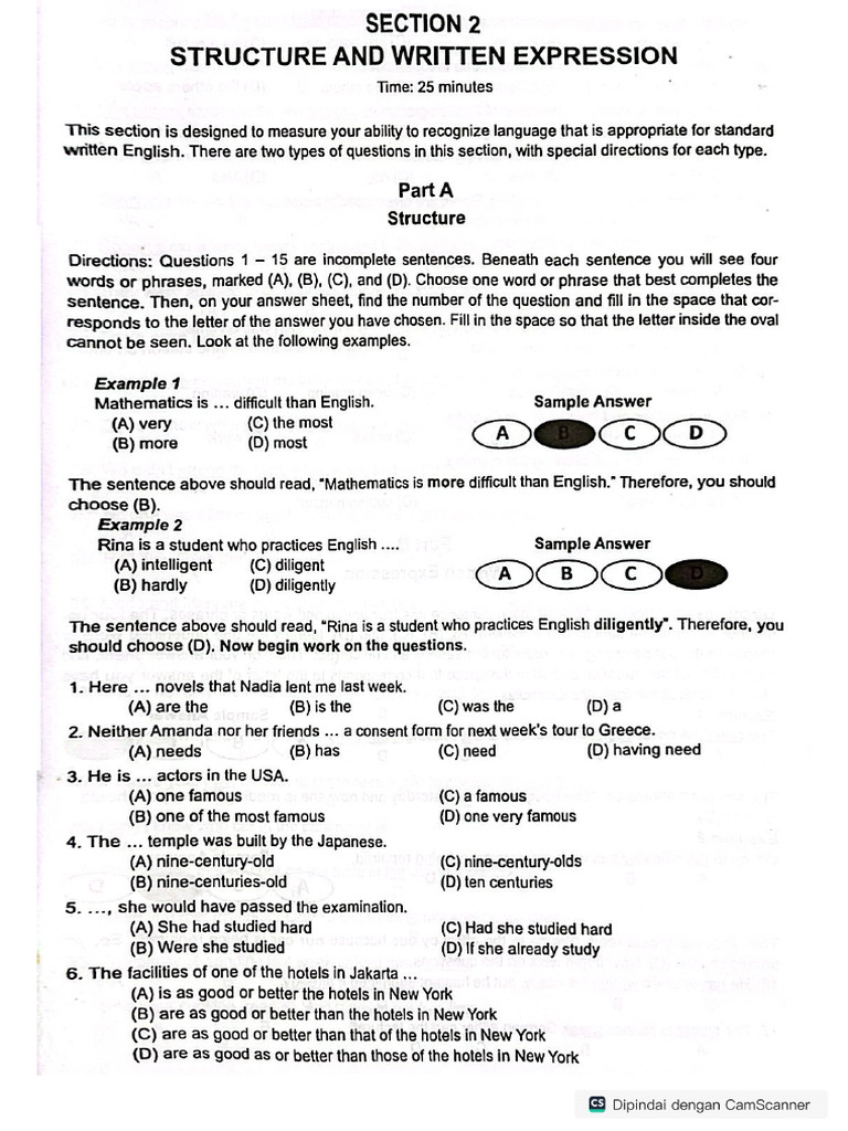Complete Toefl Test 1 | PDF