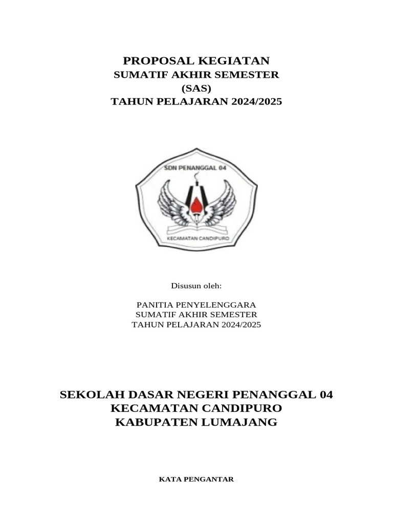 Proposal-Kegiatan-Sas-Sdn P4-2025 | PDF