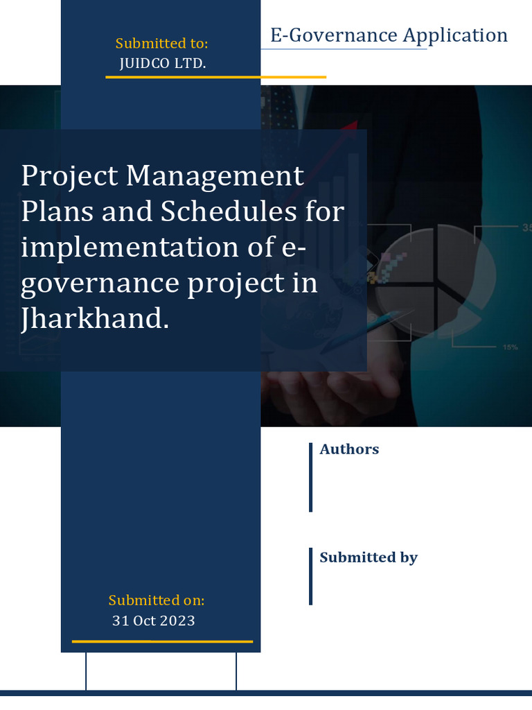 Project Management Plans and Schedules For Implementation of E ...