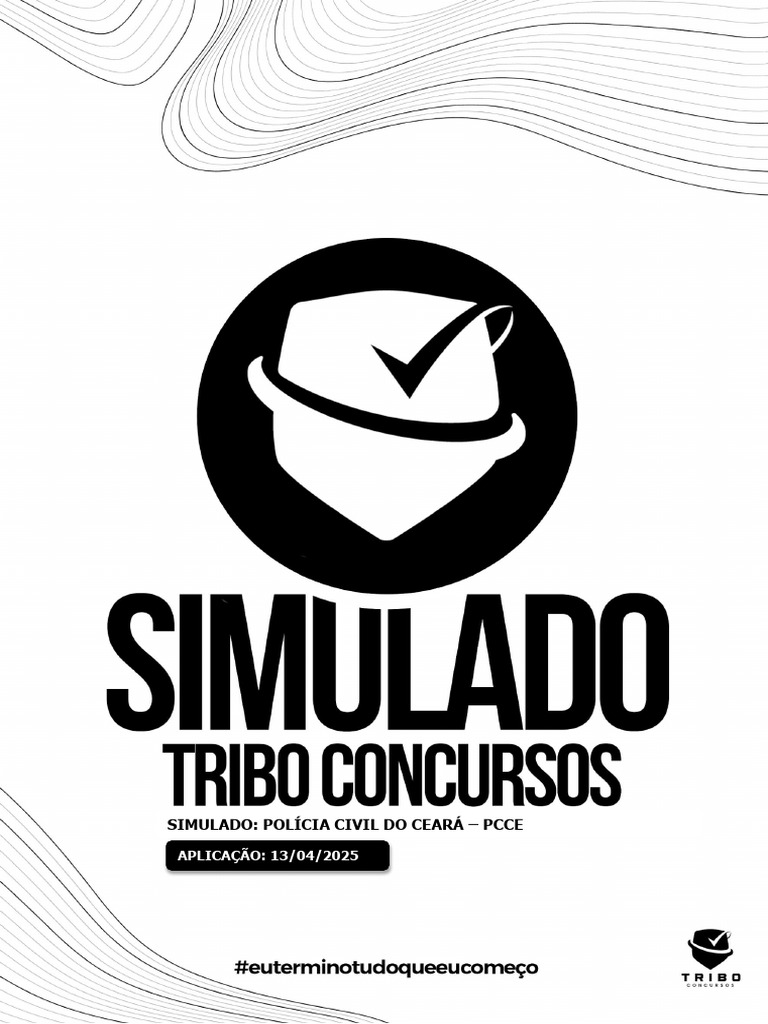 Simulado PCCE 13 04 2025 | PDF | Homicídio | Crimes