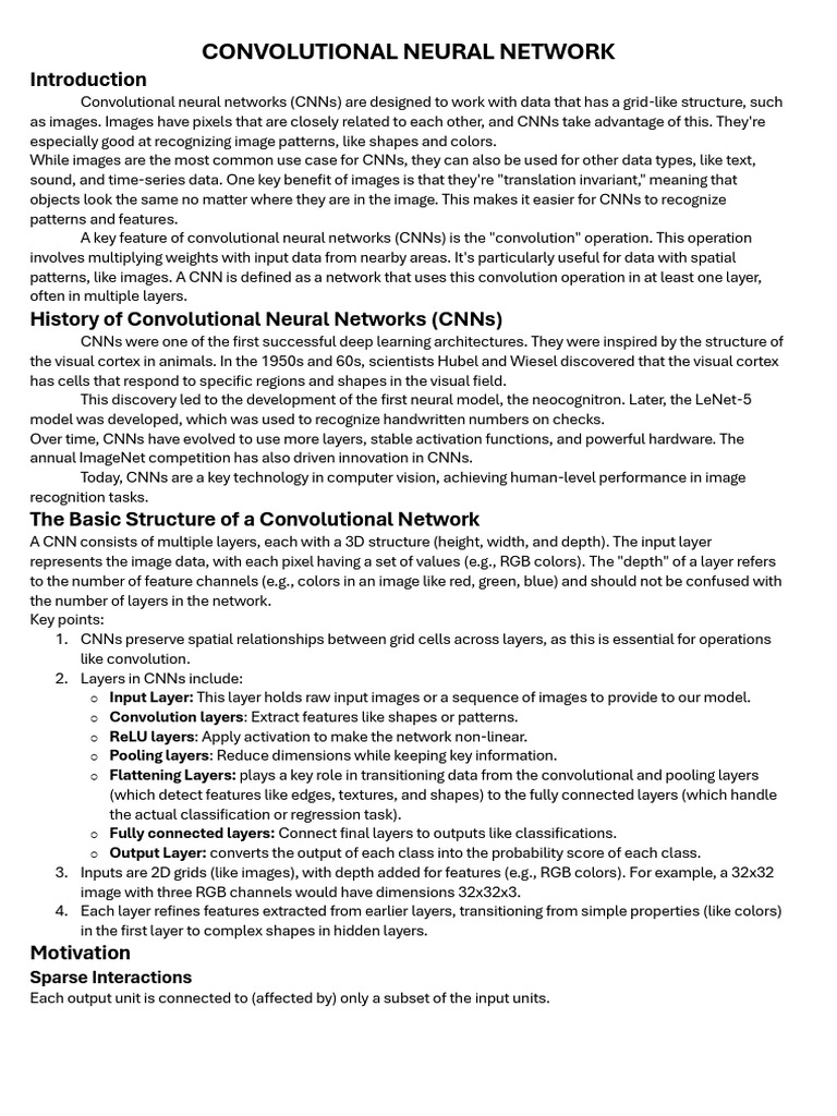 Convolutional Neural Network | PDF | Convolution | Applied Mathematics
