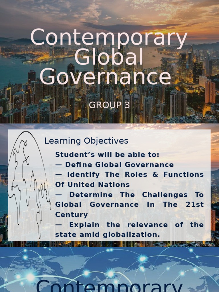 g3 Contemporary Global Governance 1 | PDF | United Nations ...