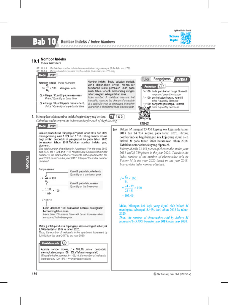 186-204 Bab 10 Nombor Indeks 2 campur | PDF