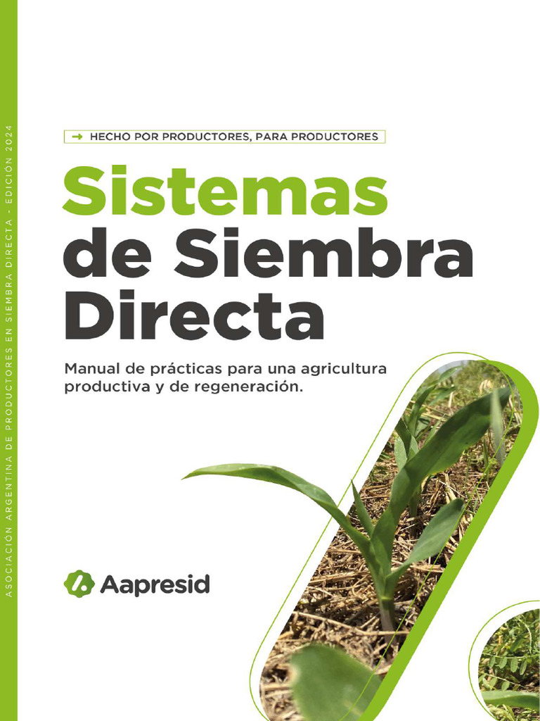 Manual de Siembra Directa 1721744180 | PDF | Labranza | Suelo