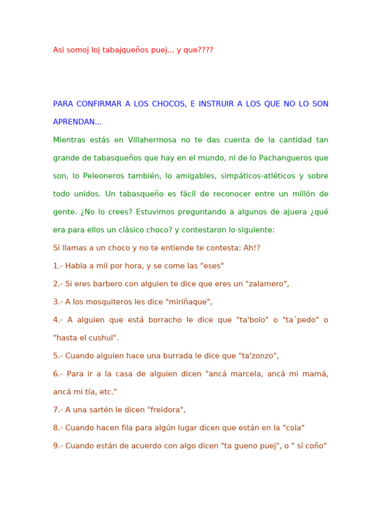 Asi Somoj Loj Tabajqueños Puej | PDF | Cocina mesoamericana