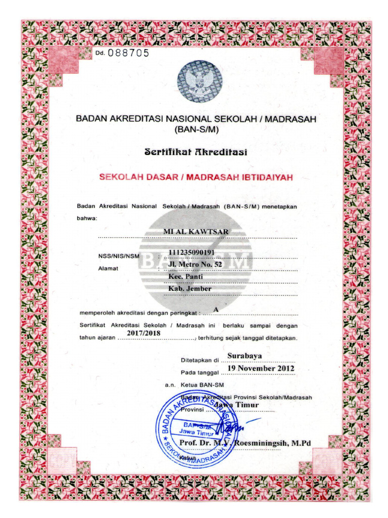 Sertifikat Akr | PDF