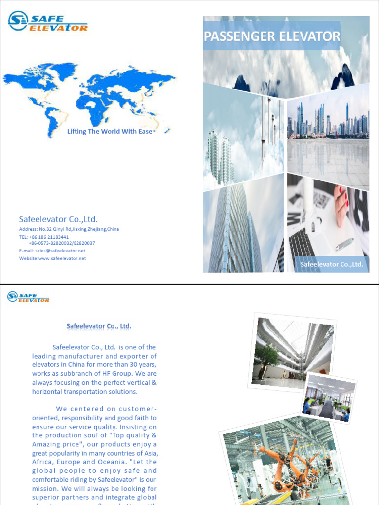 Passenger-Elevator-Catalogue | PDF | Elevator | Electromagnetic Interference