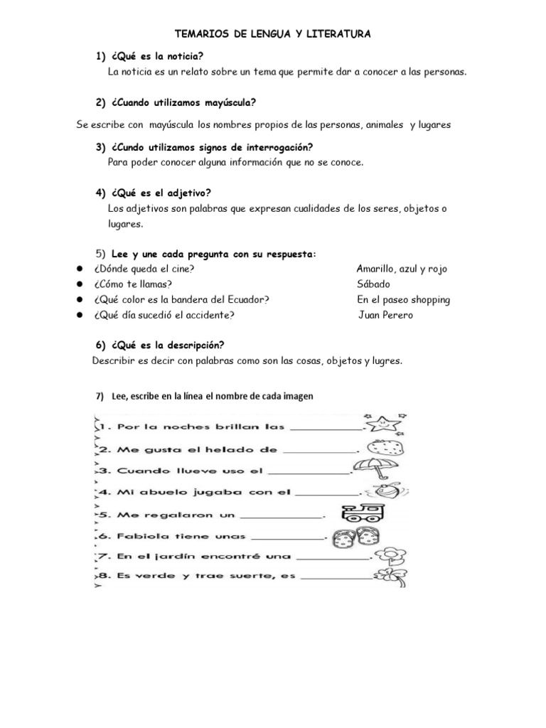 Iii Temarios de Lengua | PDF