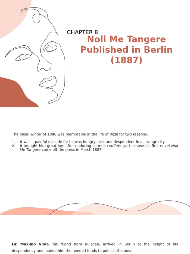 Noli Me Tangere Published in Berlin (1887) | PDF