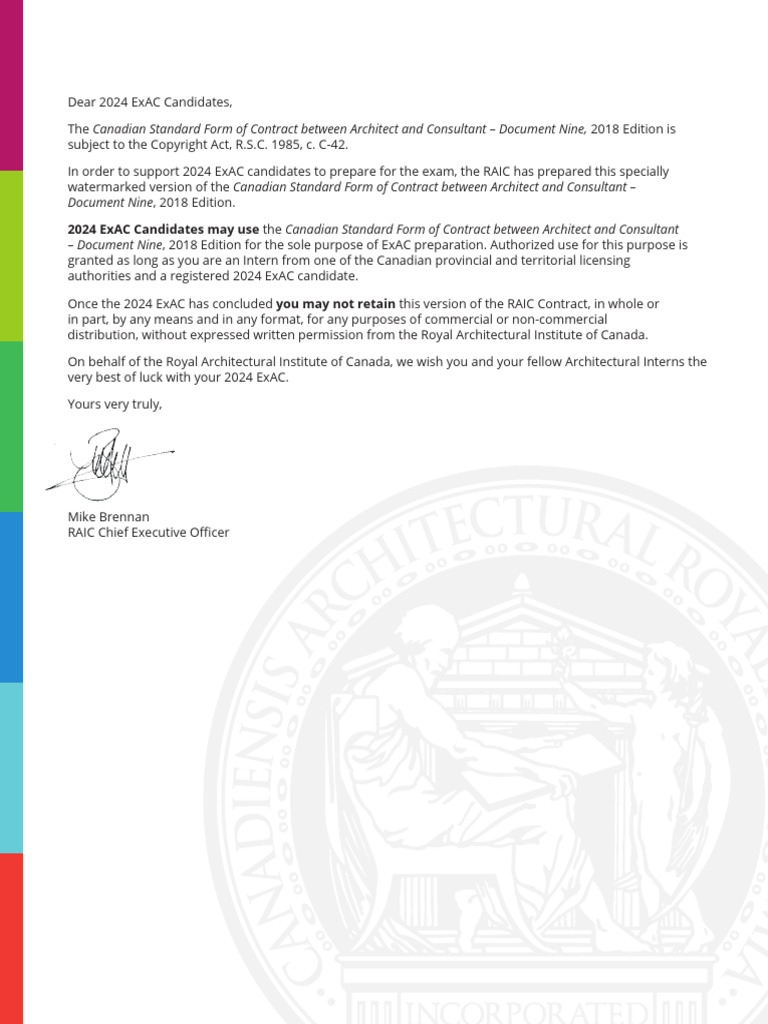 11-2024 Raic Doc 9 en Watermark | PDF | Architect