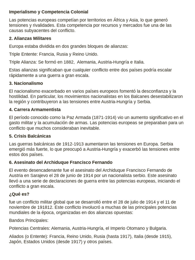 Imperialismo y Competencia Colonial | PDF | Austria Hungría | imperio ...