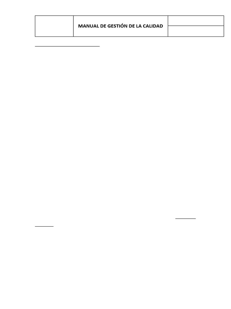 Manual de Gestión de Calidad ELETSI | PDF | Calidad (comercial ...